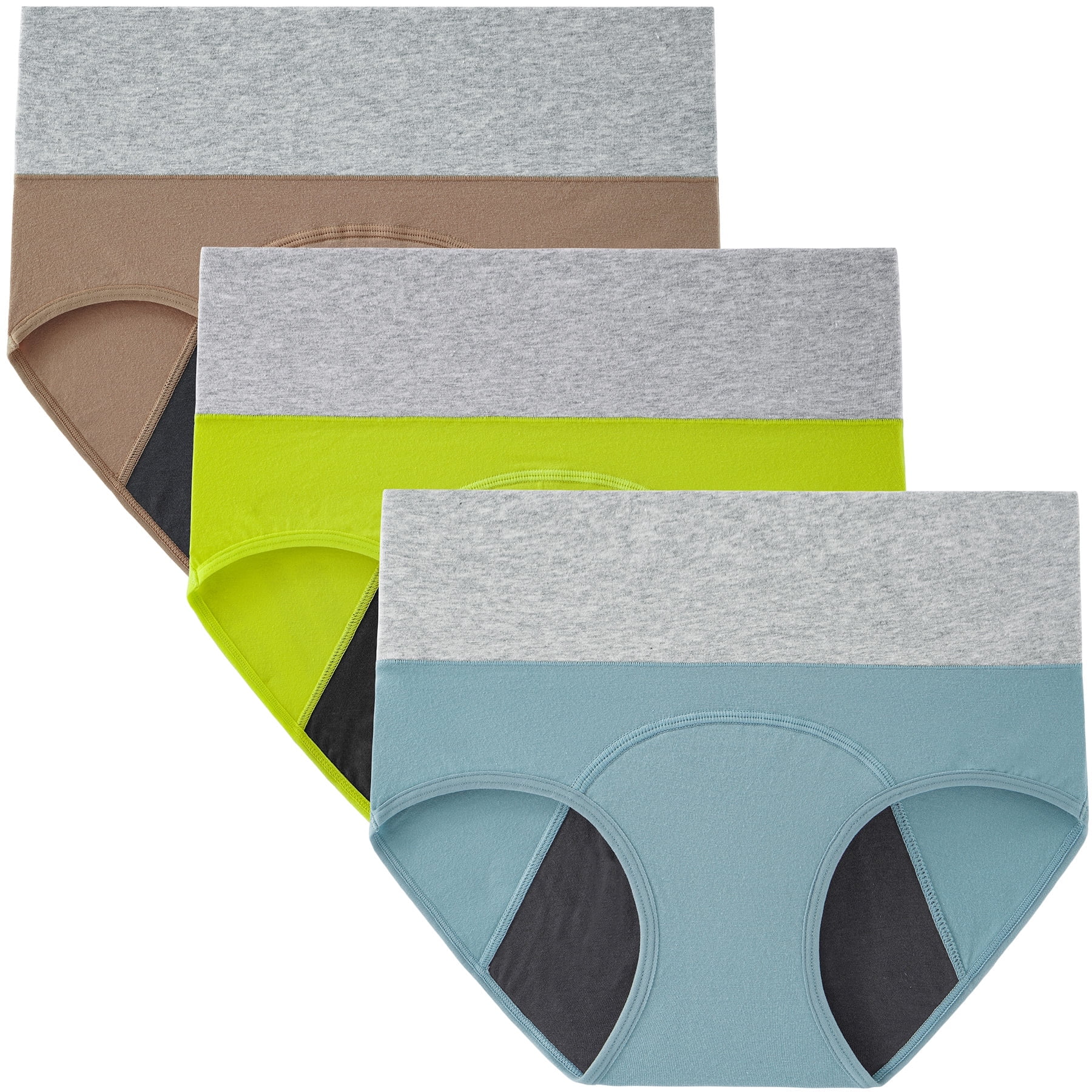 INNERSY Womens Underwear Period Panties High Waist Leakproof Menstrual ...