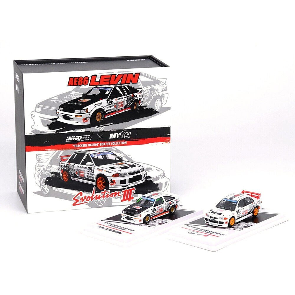 INNO 1:64 COROLLA AE86/LANCER EVOLUTION/AE86 Levin & LANCER Diecast ...