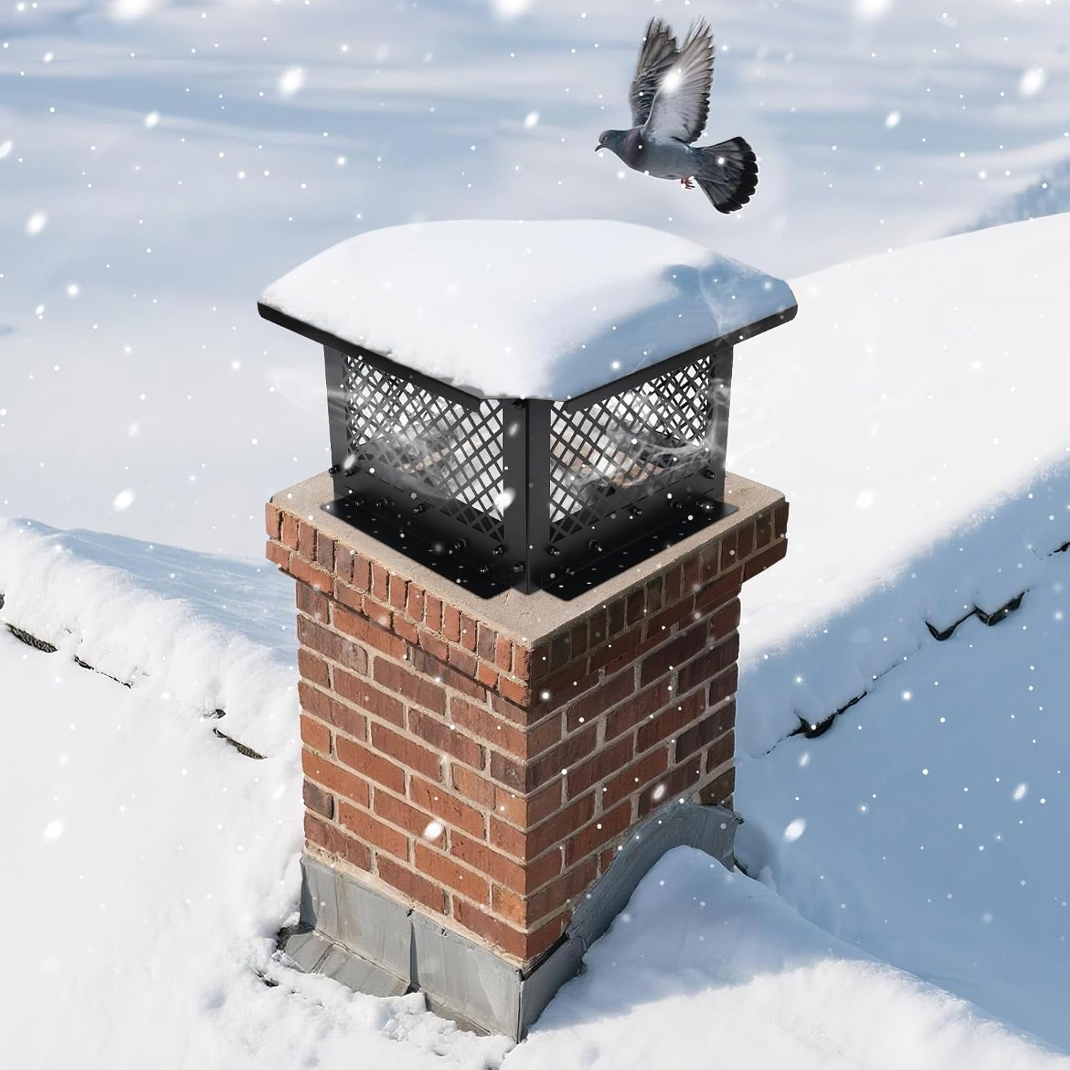 INNO STAGE Chimney Cap, 14"x14" Chimney Cover, Chimney Rain Caps ...