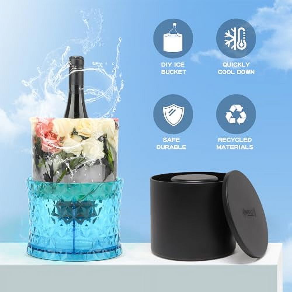 INNOCO Ice Bucket Mold,Wine Bottle Chiller Ice Molds for Champagne ...