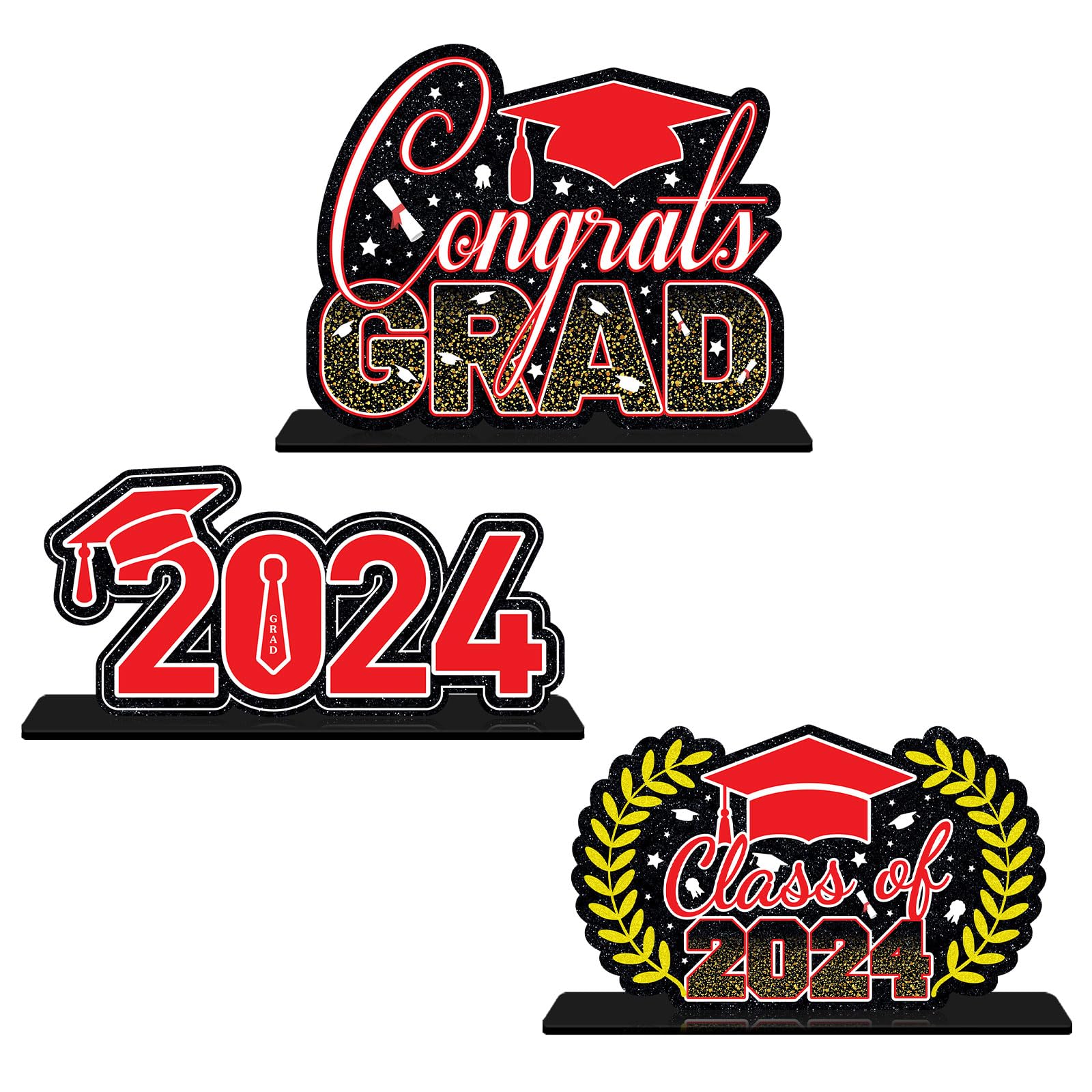 INNORU Class of 2024 Graduation Table Centerpieces Set, Acrylic 2024 ...