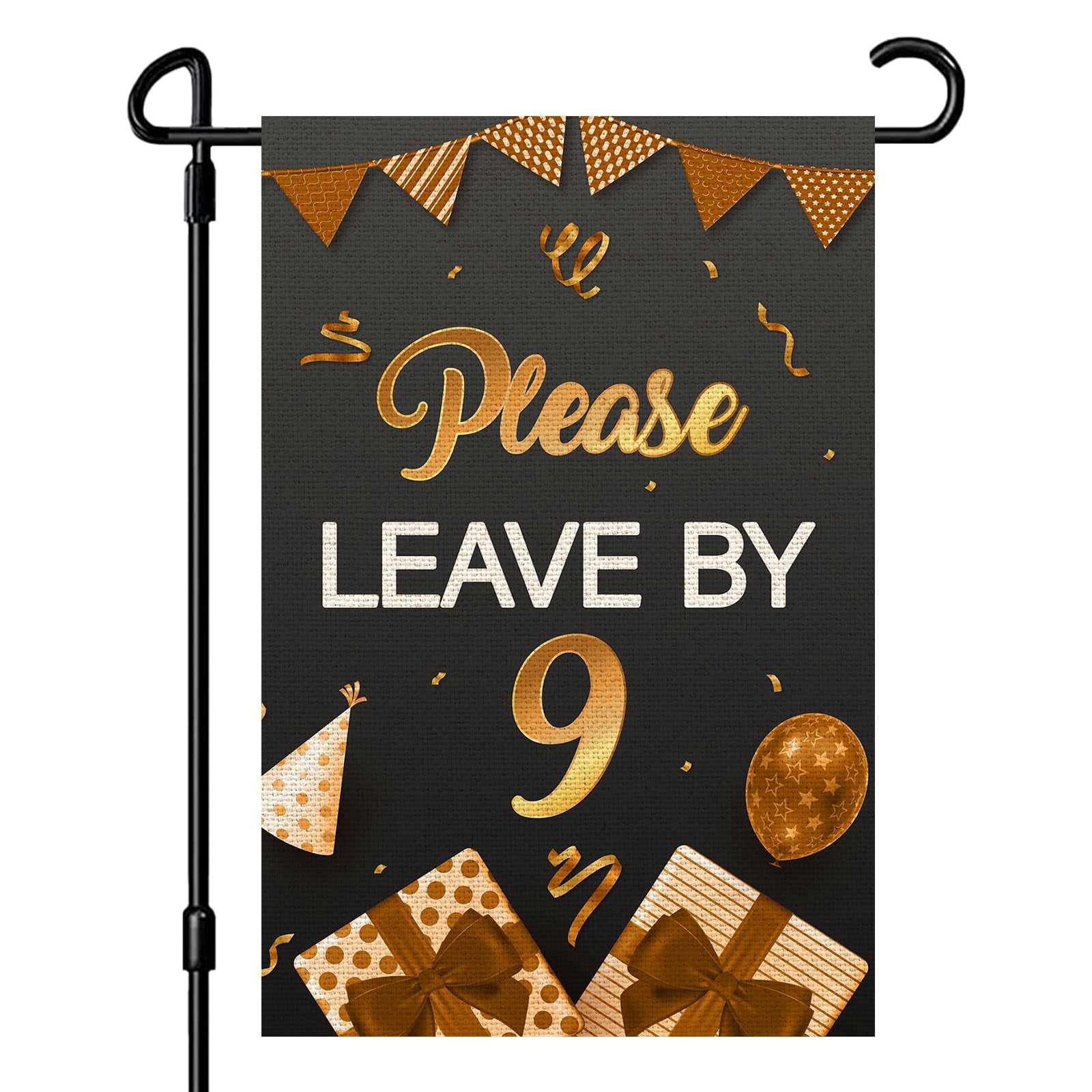 INNORU Please Leave by 9 Garden Flag, Birthday Retirement Party Yard ...