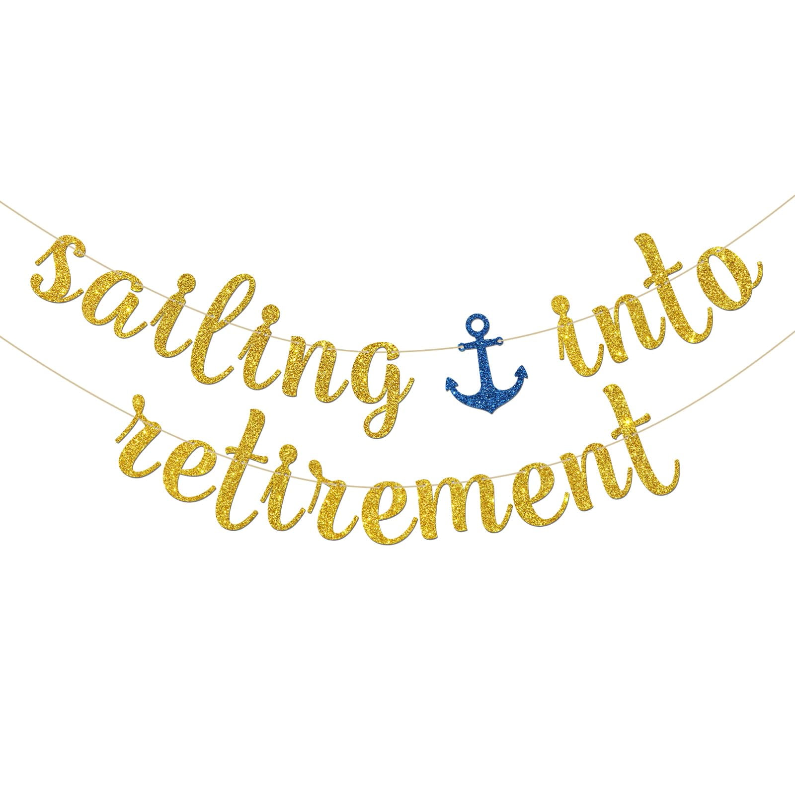 INNORU Sailing into Retirement Banner, Nautical Retirement Party ...
