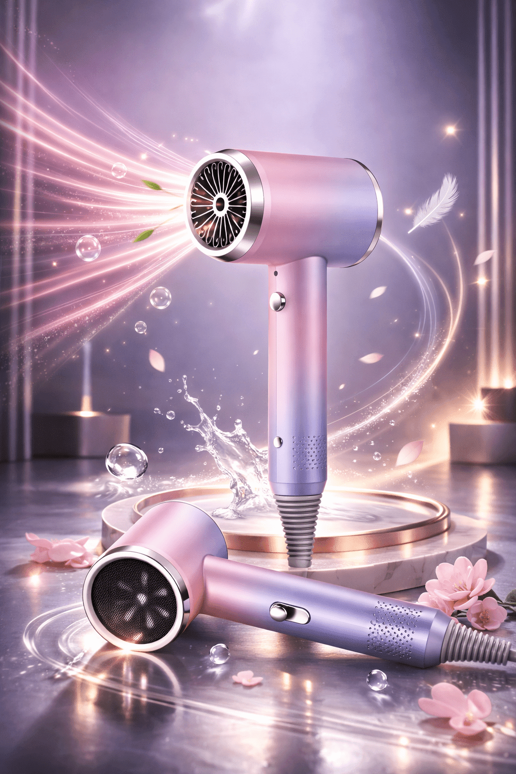 INNOTECH SC Ion Hair Dryer with Blue Light Moisturizing Technology, 3 ...