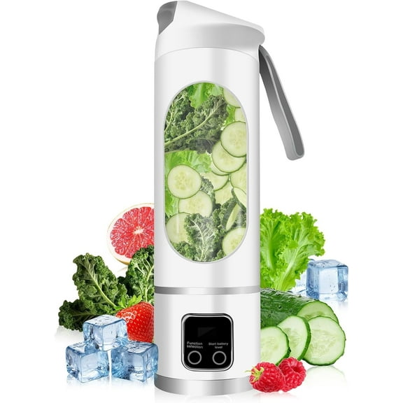 Portable Personal Electric USB Juicer，600ML Mini Blender Portable ...