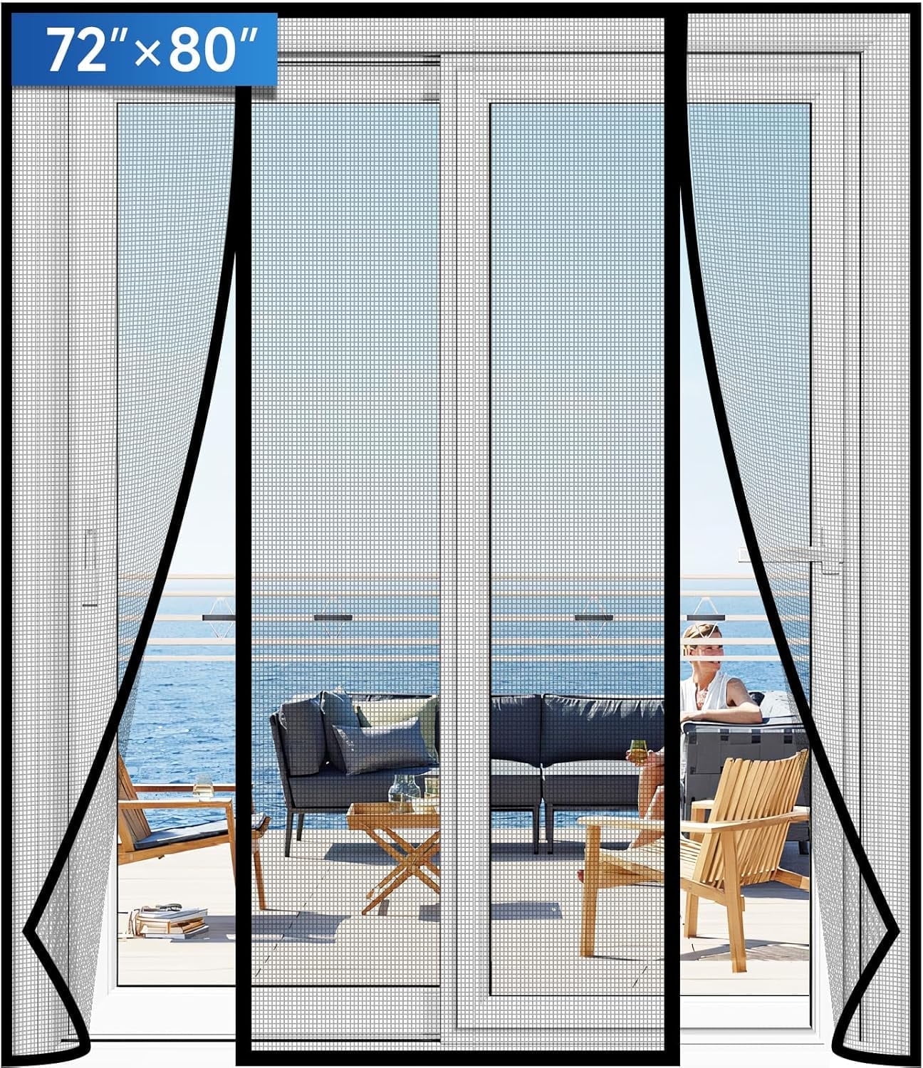 INNOTECHSC Magnetic Screen Double Door - Self Sealing, Heavy Duty ...