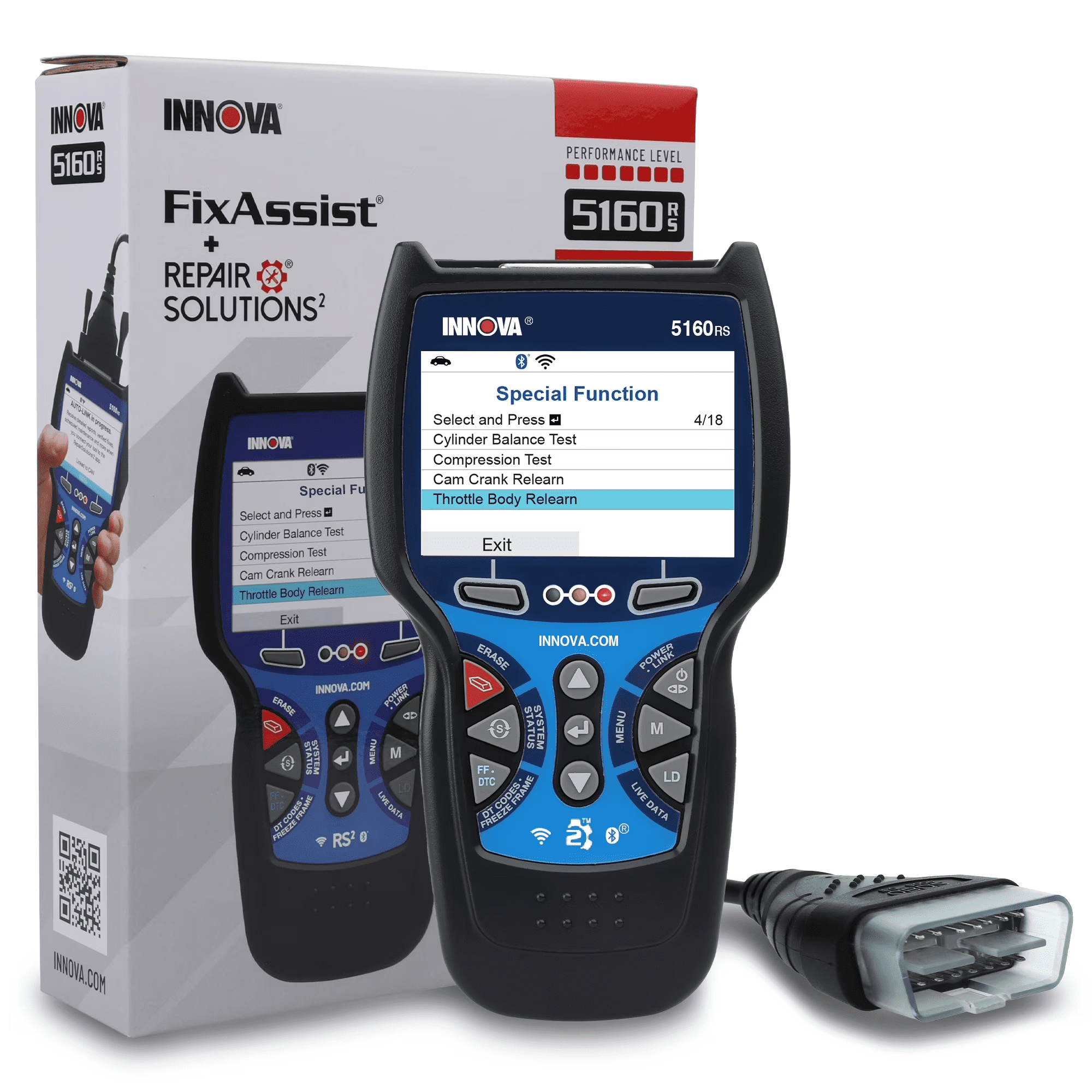 INNOVA 5160RS Bidirectional OBD2 Scan Tool, All System Diagnostics, Oil ...