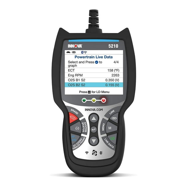 INNOVA 5210 CarScan Auto ABS Car OBD Check Engine Scanner Bluetooth ...