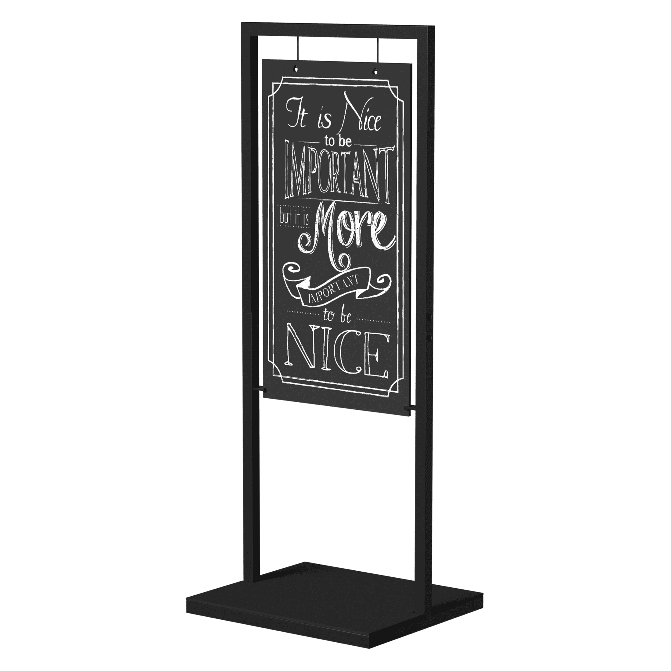 INNOVART Chalk Board Easel Sign, Sidewalk Sign 47