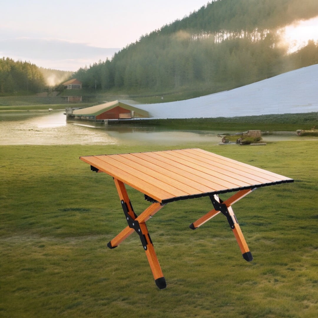INO Design 24''L Portable Rectangular Aluminum Outdoor Camping Table ...