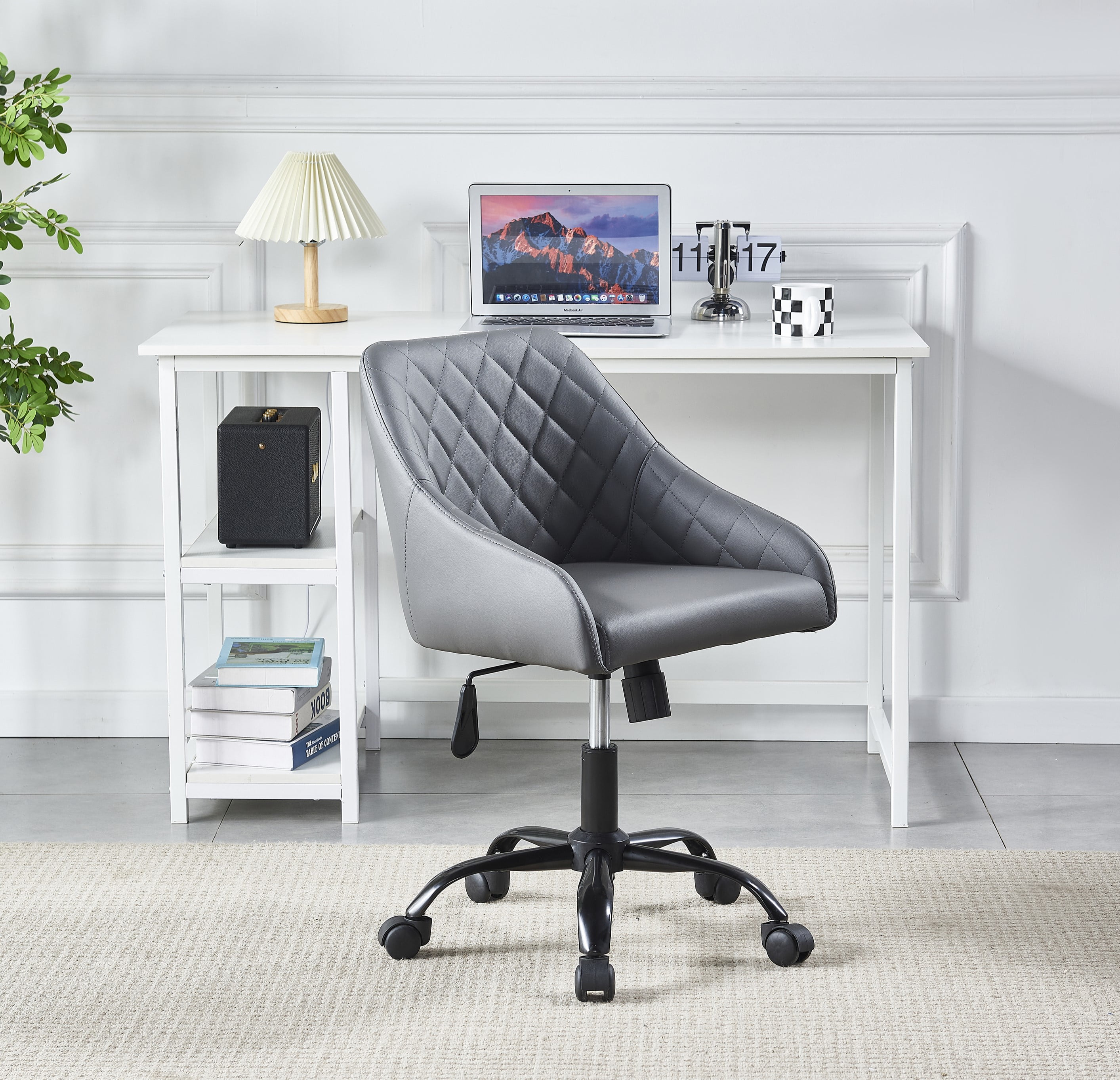 INO Design Home Office Chair Executive Mid Back Computer Table Desk ...