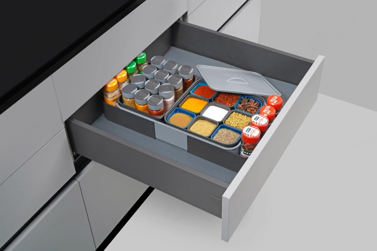 INOCI Spice Utensils Drawer Organizer Expandable InDrawer Seasoning ...