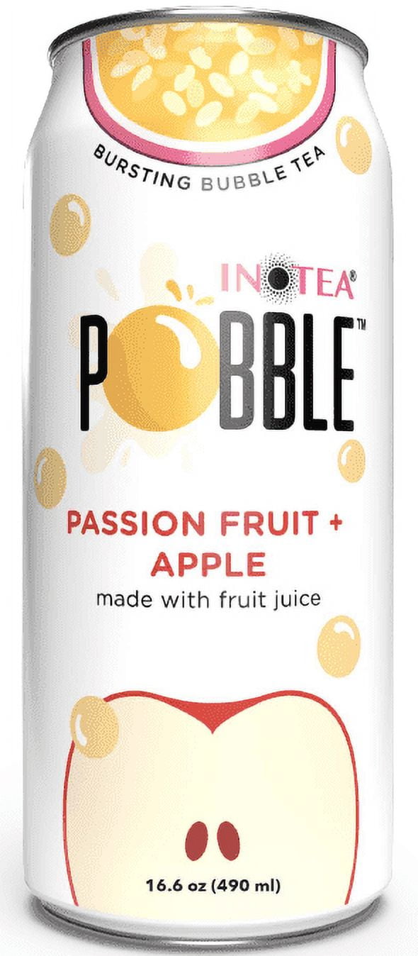 INOTEA/POBBLE, Popping Bubble Tea Passion Fruit + Apple Bottled Tea ...