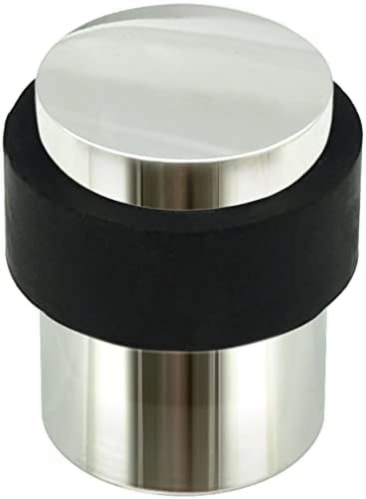 INOX DSIX02-32D Cylindrical Floor Mount Door Stop, Satin Stainless ...
