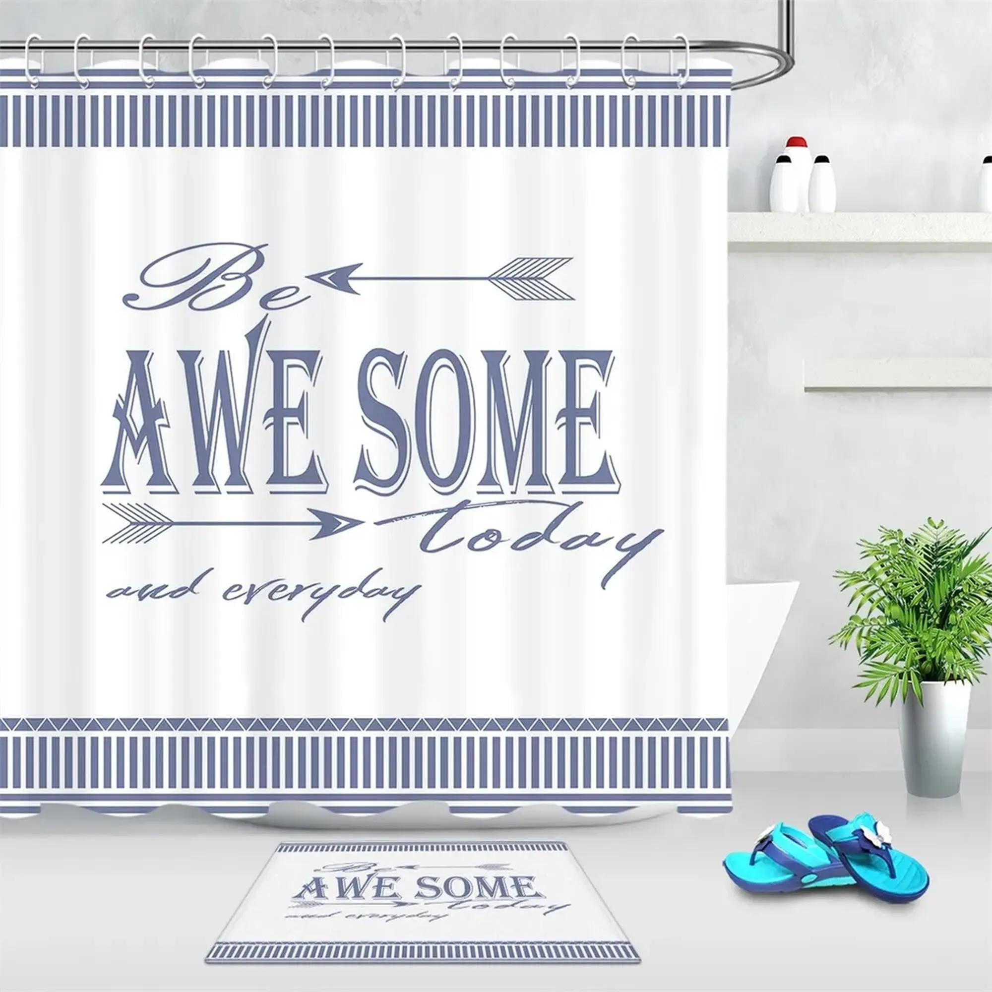 Inpercust Inspirational Arrows Fabric Shower Curtain Elevate Your