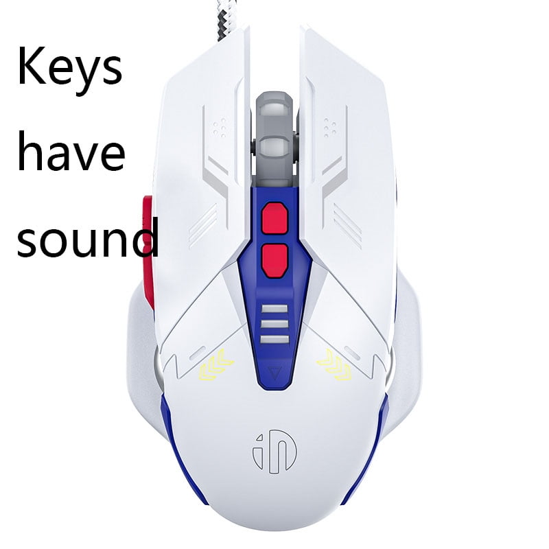 INPHIC W9 Wired Gaming Mouse 4-speed Adjustable DPI Light-tune Mouse ...