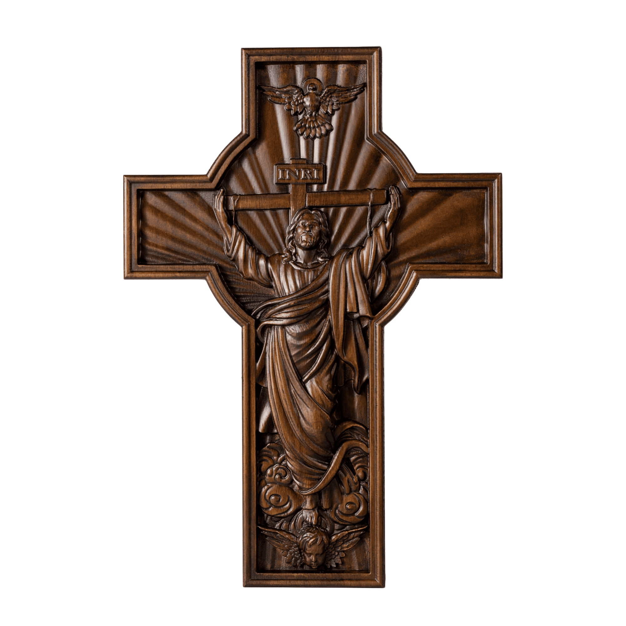 INRI Ascension Christian Cross Baptismal Cross Vintage Country ...