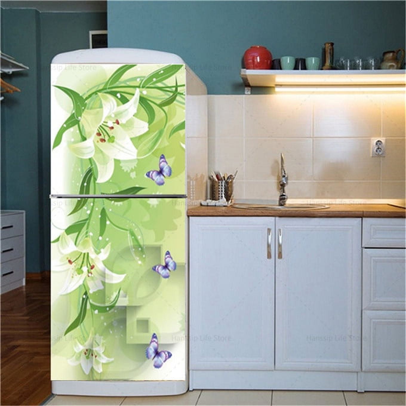 INS Style Plants Fridge Stickers Home Room rations Self Adhesive PVC ...