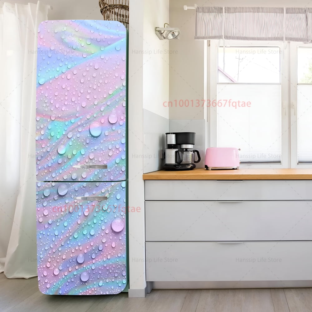INS Style Tiling Star Printed Fridge Door Sticker Kitchen Renovation ...