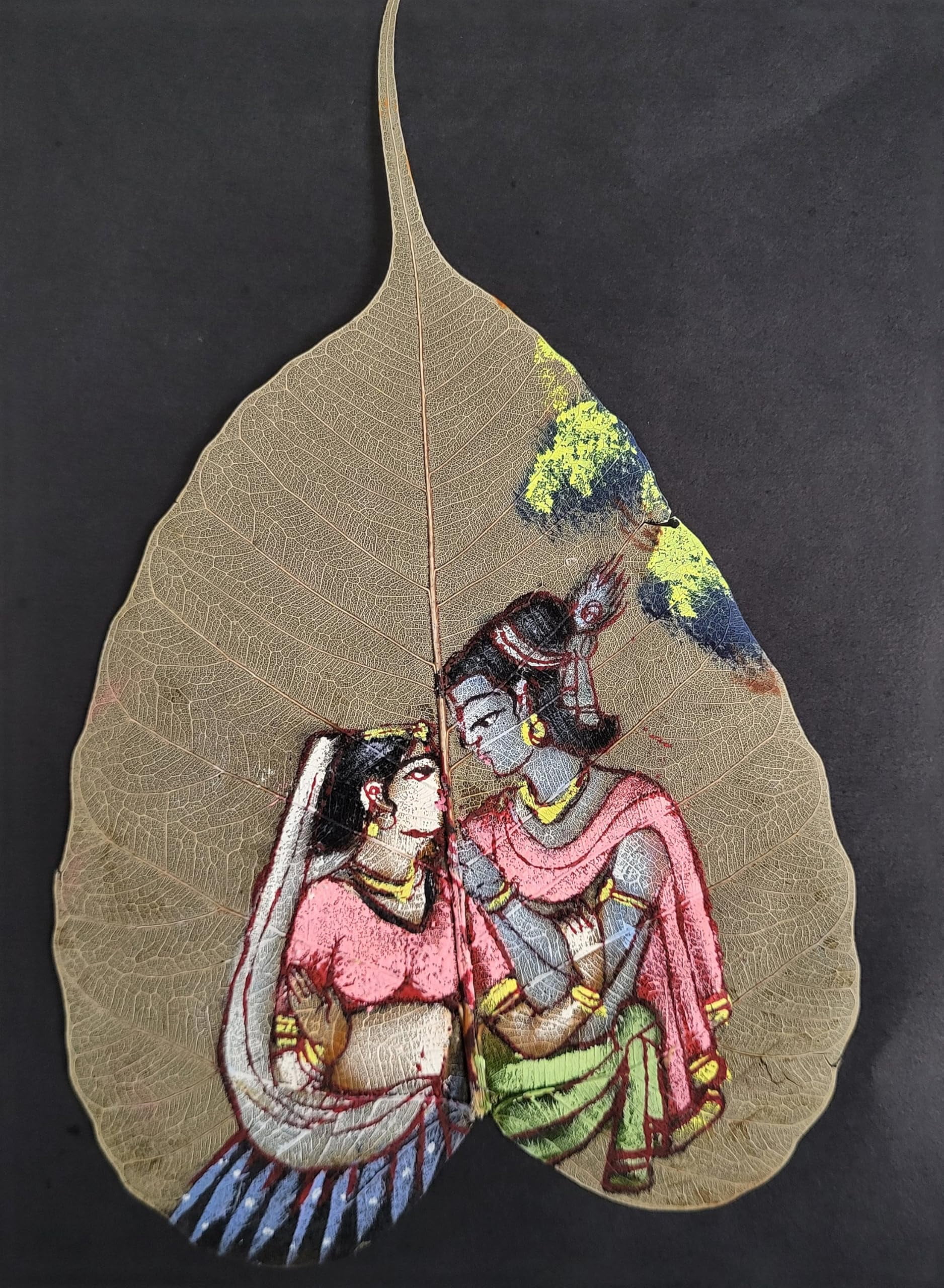 INSAIN Eternal Dance of Love - Radha Krishna Ras Leela Painting-Pipal ...