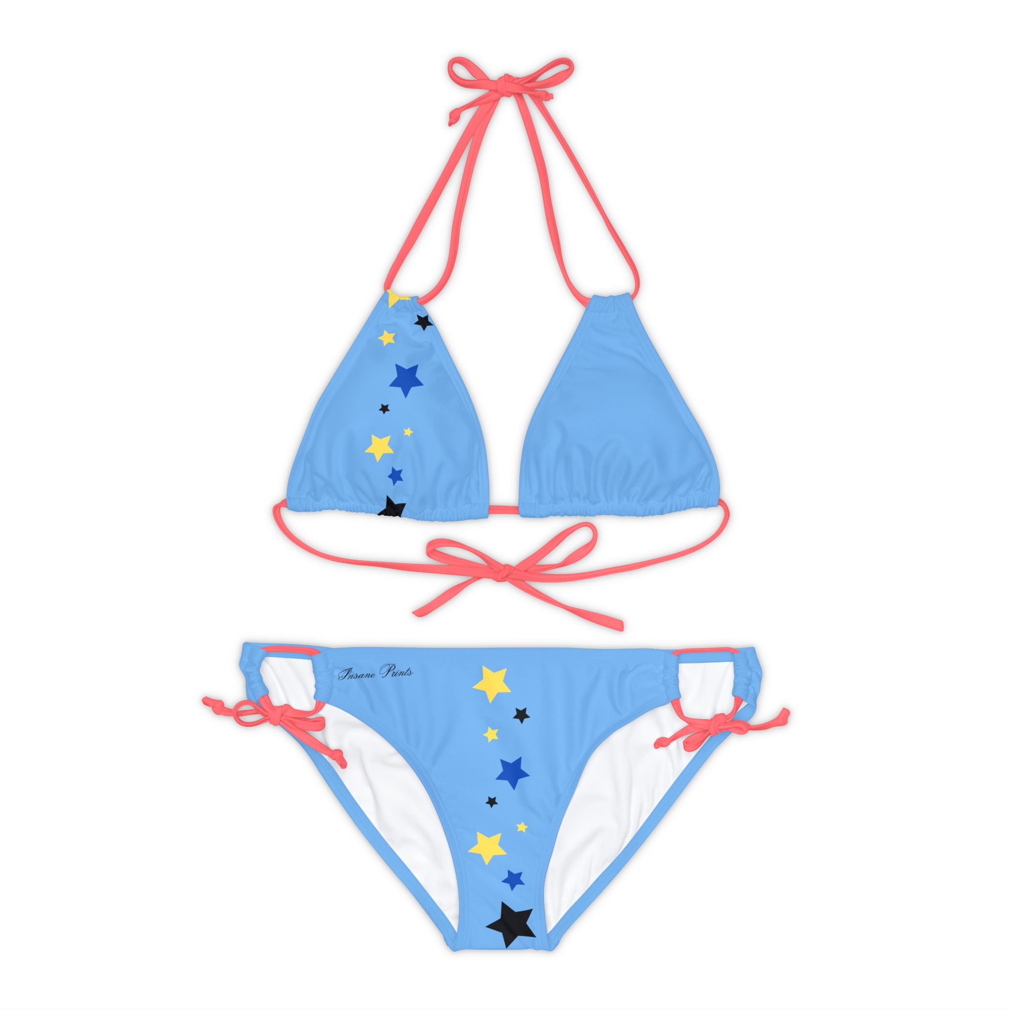 INSANE STAR Strappy Bikini Set (AOP) - Walmart.com