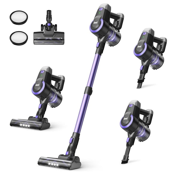 45KPA Cordless Vacuum Cleaner | Upgraded Green Light & Anti-Tangle ...