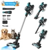 SUXIANGVAC Cordless Vacuum Cleaner, 28Kpa, 8-in-1 Stick Vacuum, 40mins ...