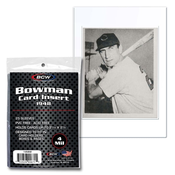 INSERT SLEEVE FOR 48 BOWMAN CARDS - Walmart.com