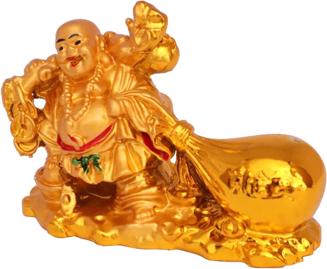 INSHREYS Vastu Feng Shui Potli Laughing Buddha for Good Luck with Money ...