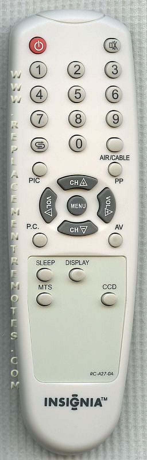 INSIGNIA RCA270A (p/n: 301ATS323527A) TV Remote Control (new) - Walmart.com