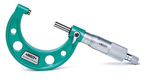 INSIZE 3203-75A Outside Micrometer, 50 mm - 75 mm, Graduation 0.01 mm ...