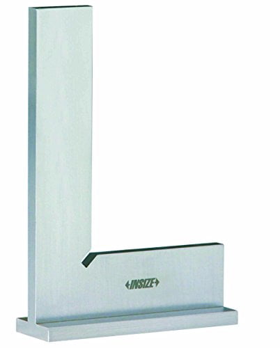 INSIZE 4793-300 90 Degree Flat Edge Square with Wide Base, 11.8" x 7.9 ...
