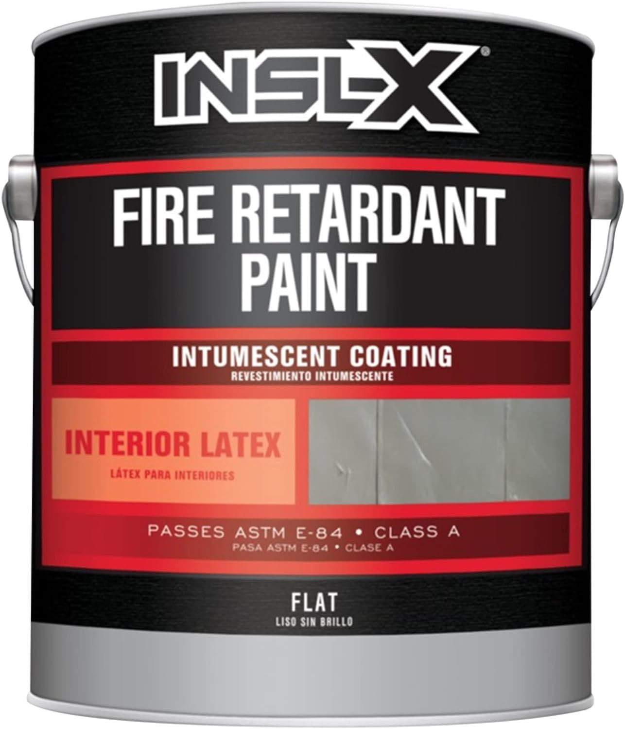 INSL-X Fr210099-01 Fire Retardant Latex Paint, White, 1 Gallon, Pack of ...