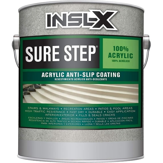 INSL-X SU092209A-01 Sure Step Acrylic Anti-Slip Coating Paint, 1 Gallon ...