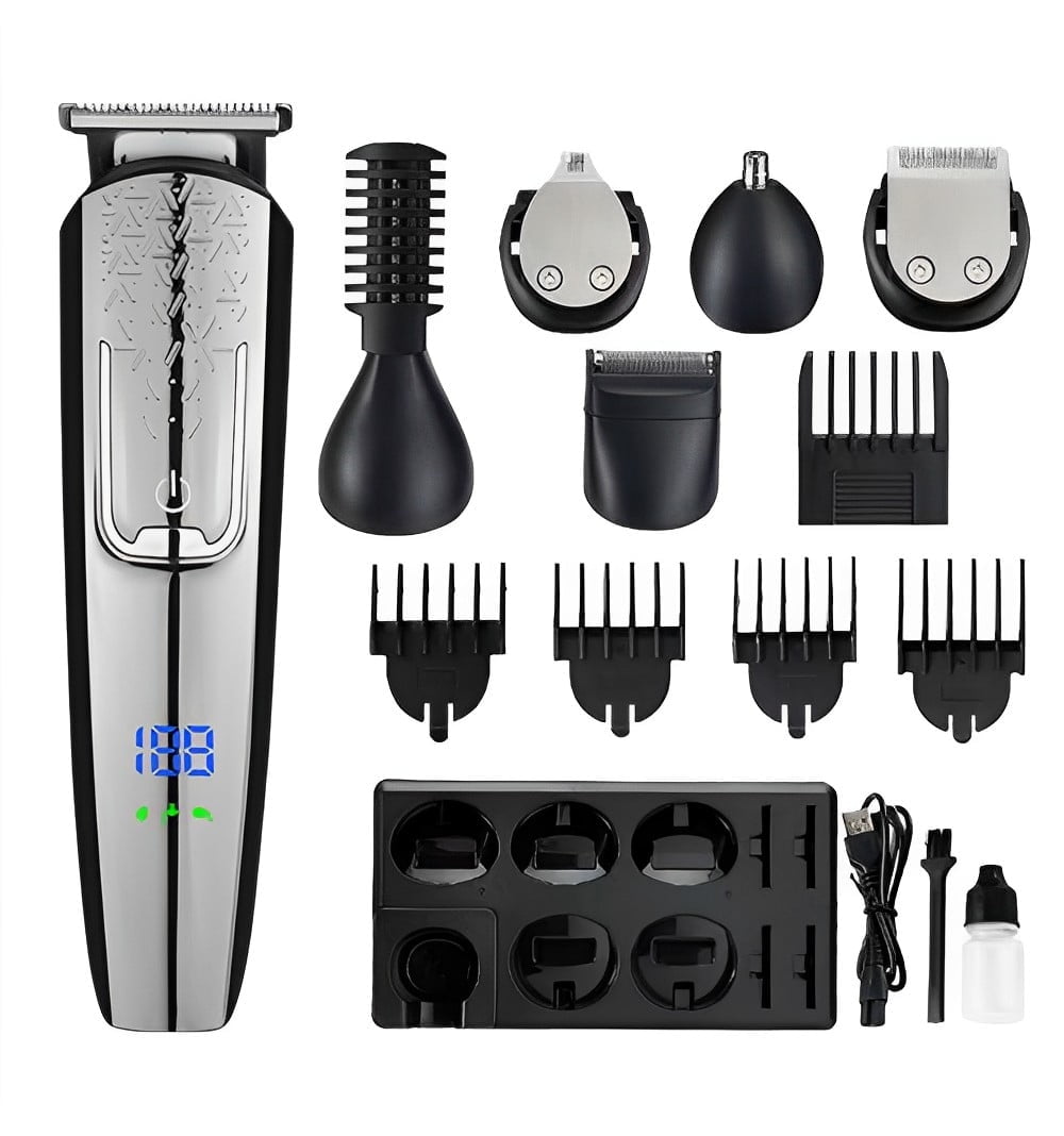 INSMART Beard Trimmer for Men - 15 Piece Mens Grooming Kit with Hair Clippers, Electric Razor ...