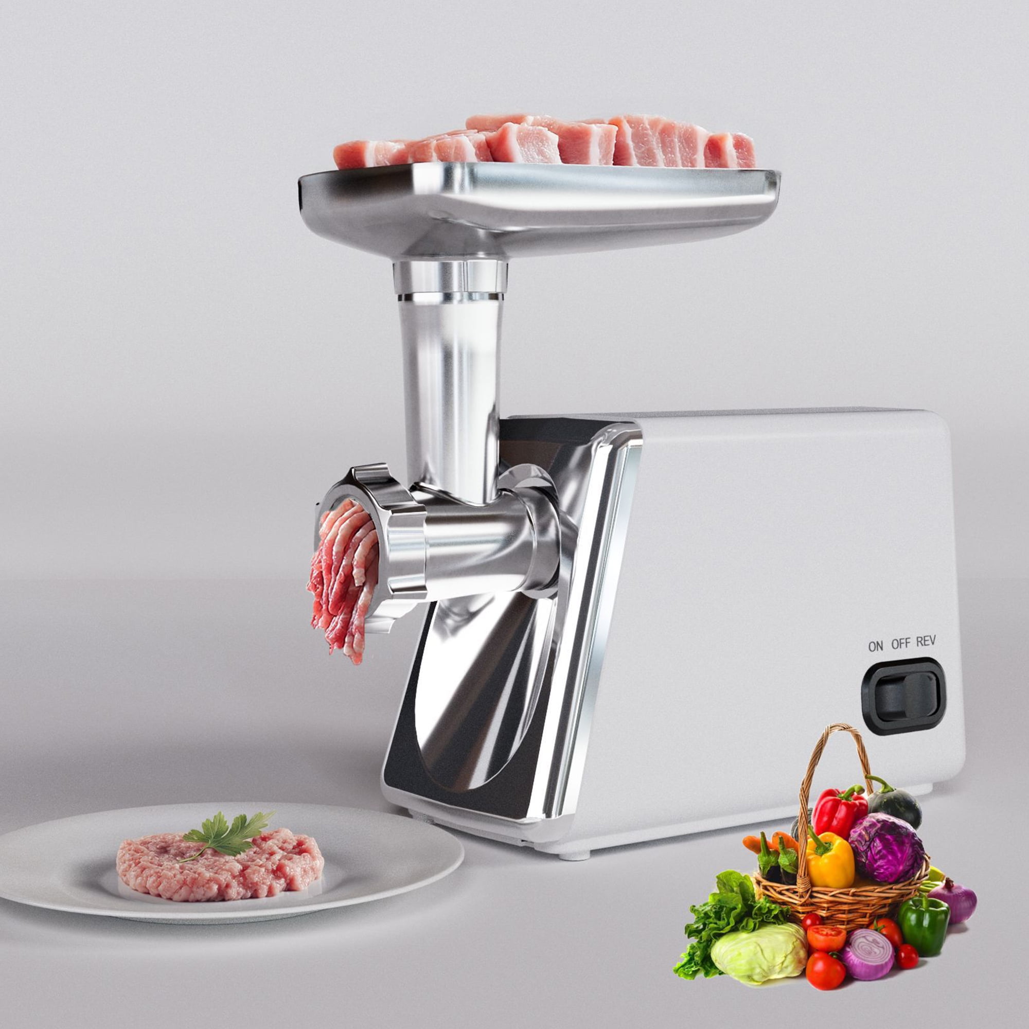 INSMART Electric Meat Grinder,Stainless Steel Meat Grinder with Sausage ...