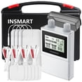 INSMART TENS Unit Rechargeable Muscle Stimulator EMS 4 Channels with 10 ...