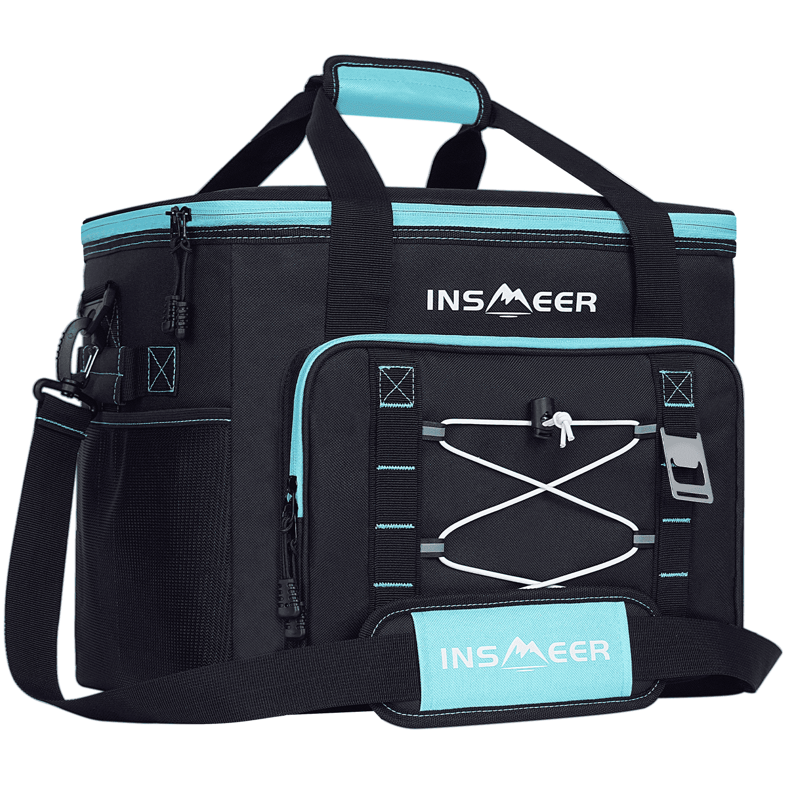 INSMEER Soft Cooler Bag, Collapsible Coolers Bag 60 Cans, Soft Sided ...