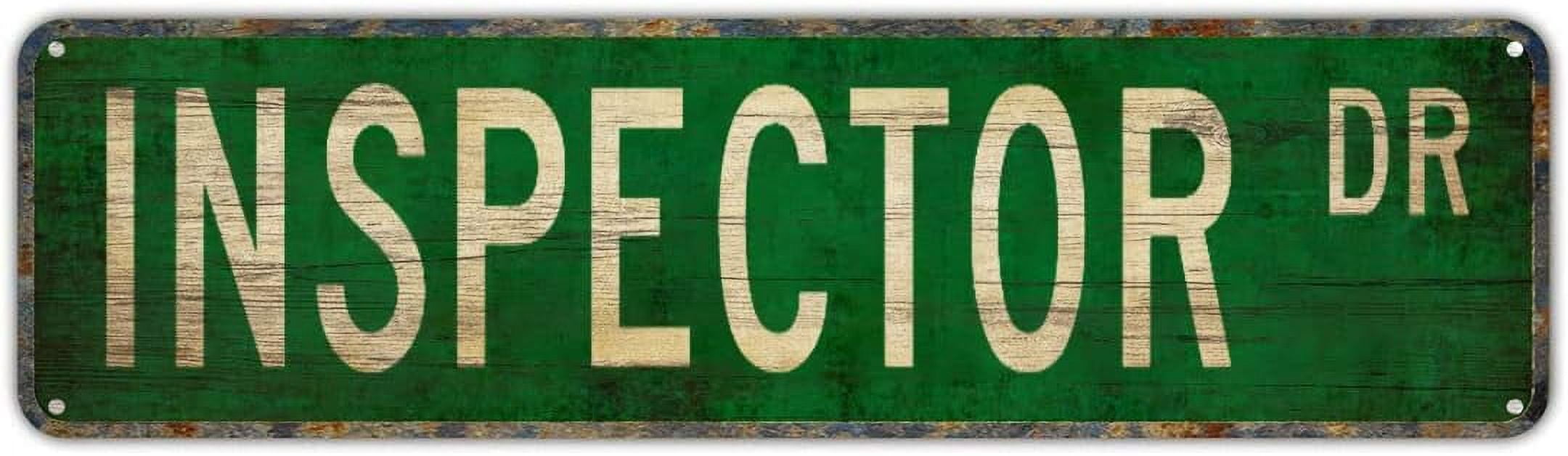INSPECTOR DR Vintage Tin Signs Art Plaque Aluminum for Bedroom Kitchen ...