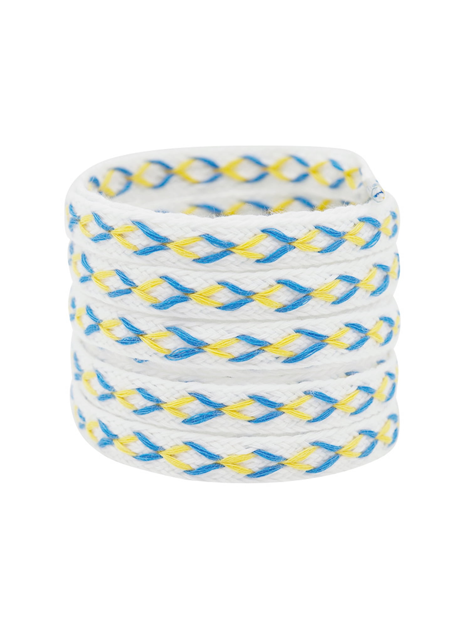 INSPIRE CHIC 2 Pairs 0.47 Wide Contrast Color Flat Fat Braided Twist ...