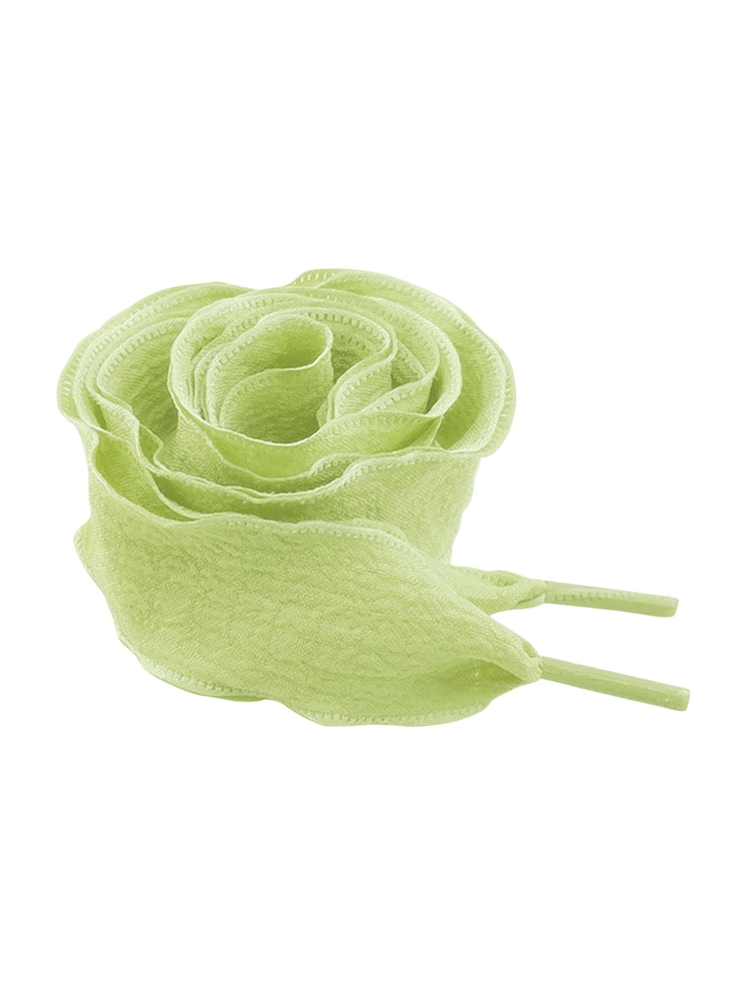 INSPIRE CHIC 2 Pairs Ruffle Shoe Laces: 2.5CM Wide Fishtail Pleated ...