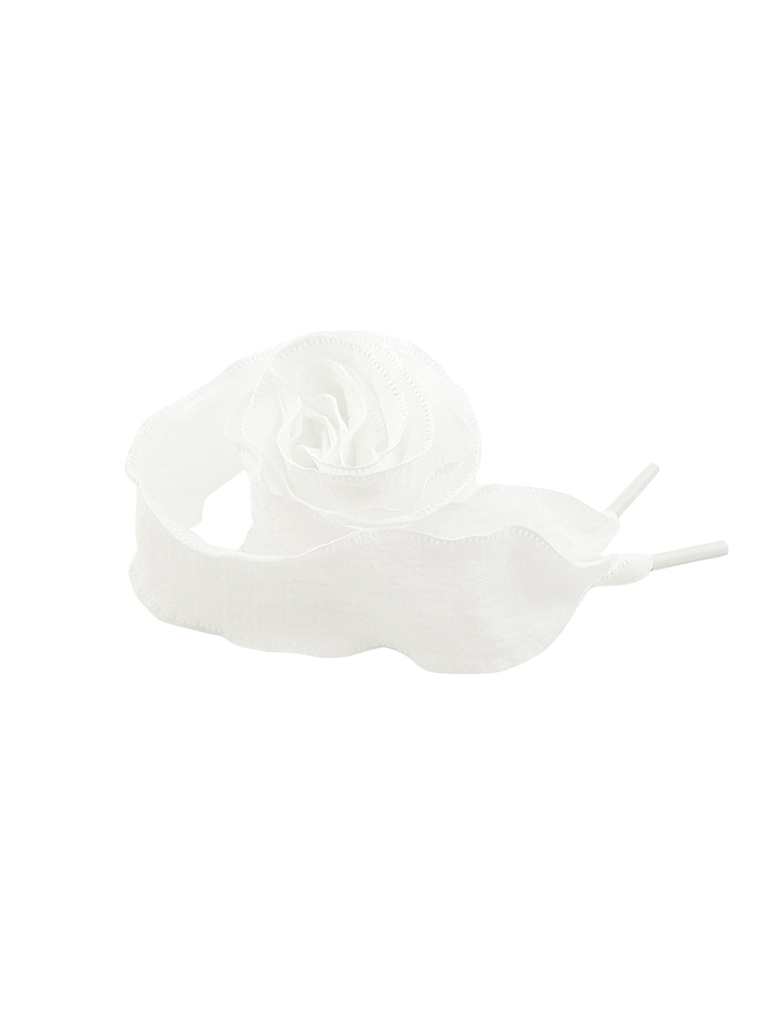 INSPIRE CHIC 2 Pairs Ruffle Shoe Laces: 2.5CM Wide Fishtail Pleated ...