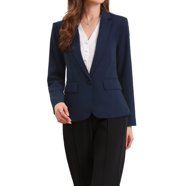 INSPIRE CHIC Women's Professional Blazer One Button Classic Work ...