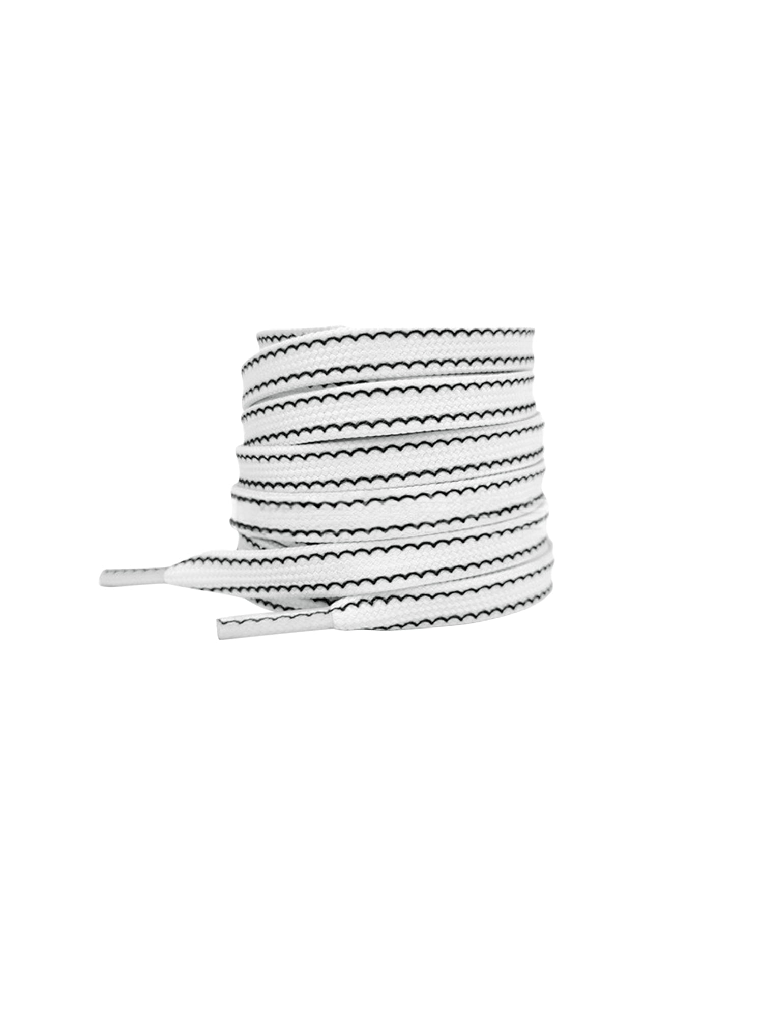 INSPIRE CHIC Flat White Shoelaces Colorful Wave Pattern Shoe Laces ...