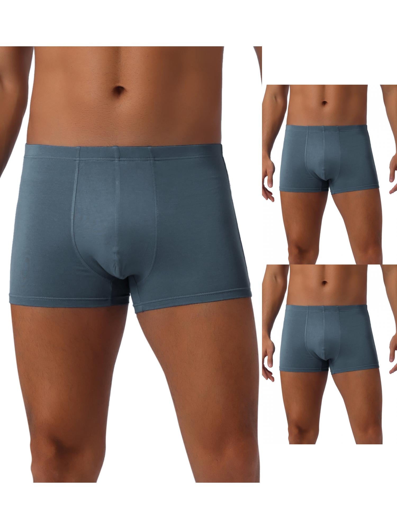 NOMADIC NOOK Men's 3 Pack Underwear Regular Fit Soft Comfortable Solid Color Basic Boxer Briefs ...