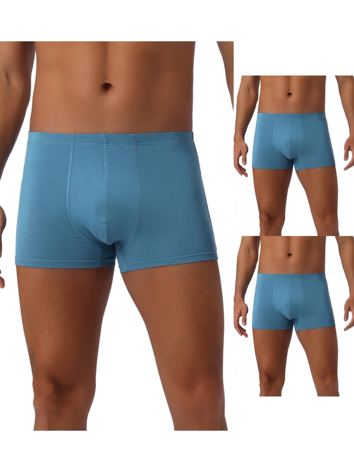 NOMADIC NOOK Men's 3 Pack Underwear Regular Fit Soft Comfortable Solid Color Basic Boxer Briefs ...