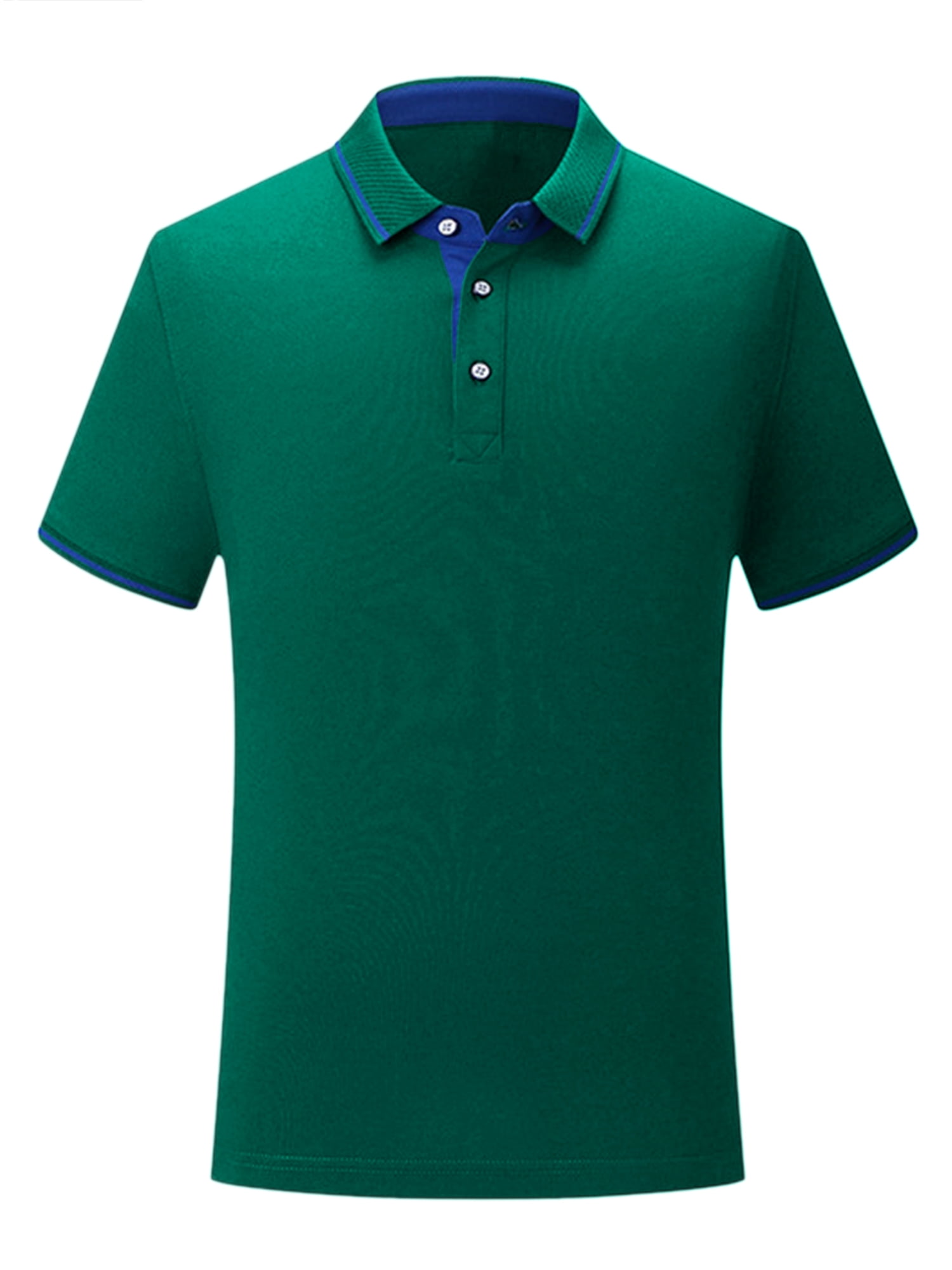 INSPIRE CHIC Mens Short Sleeve Contrast Color Summer Golf Formal ...