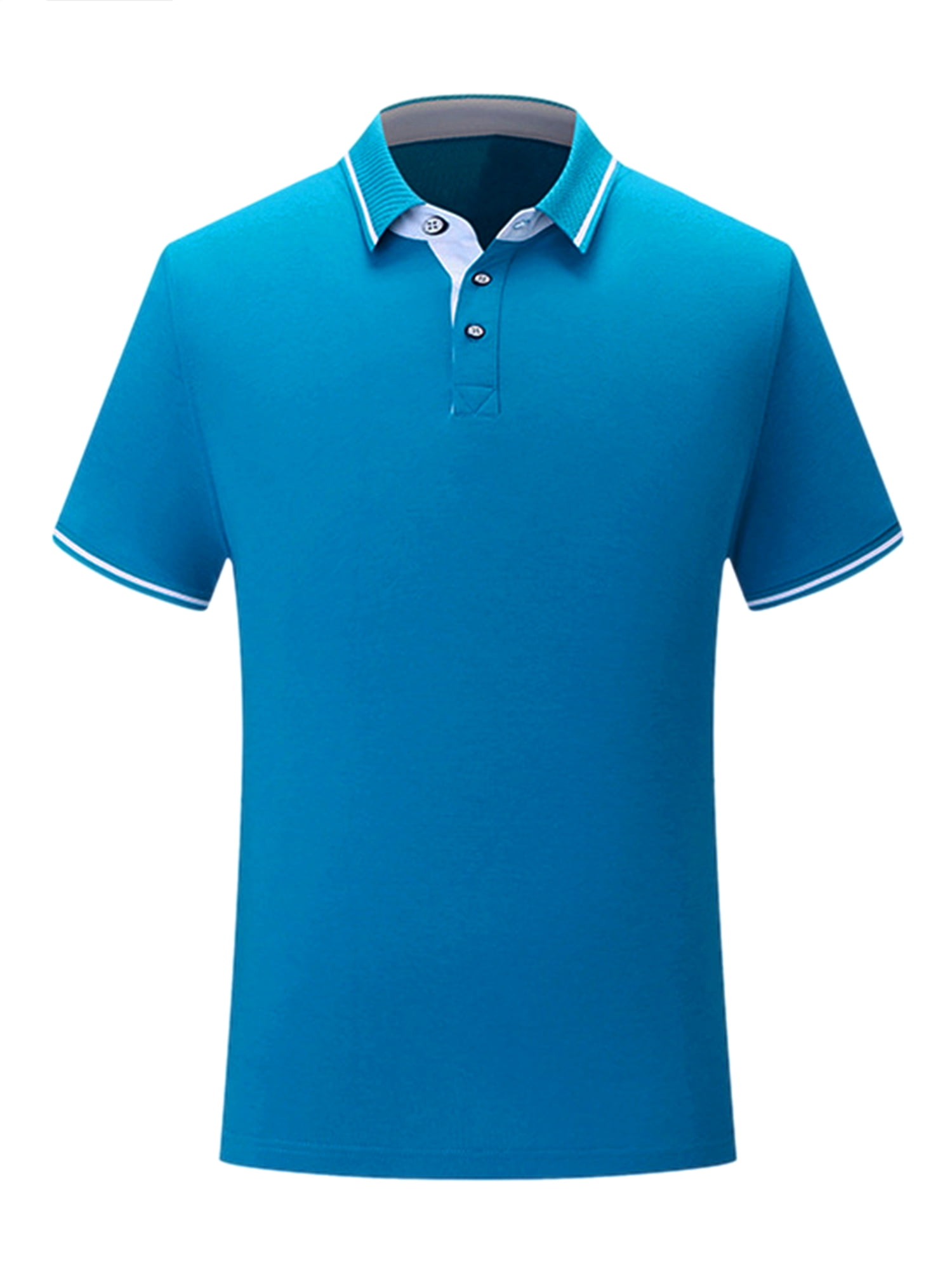 INSPIRE CHIC Mens Short Sleeve Contrast Color Summer Golf Formal ...
