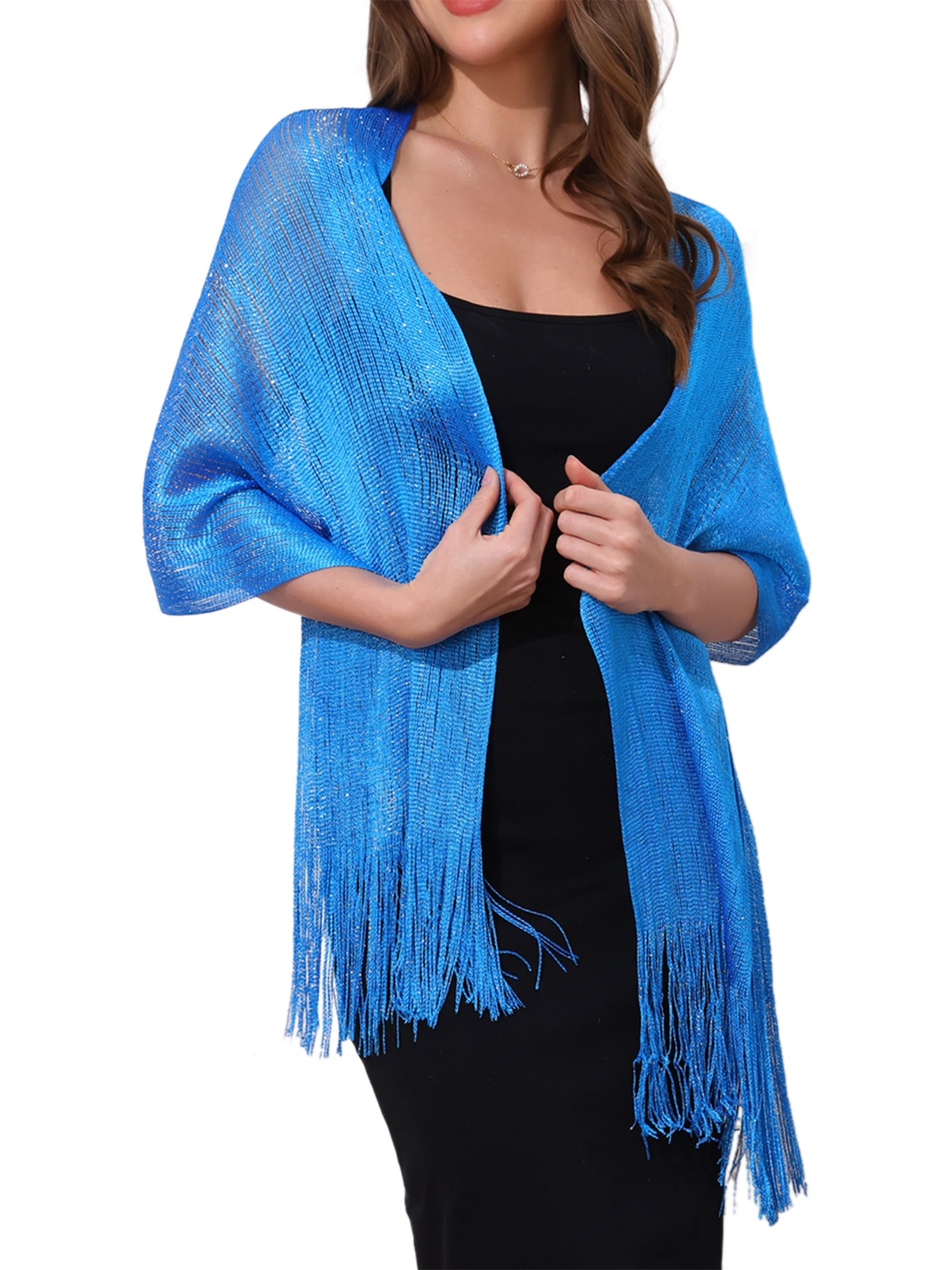 INSPIRE CHIC Women Shawls and Wraps for Evening Dresses Bling Sparkly ...