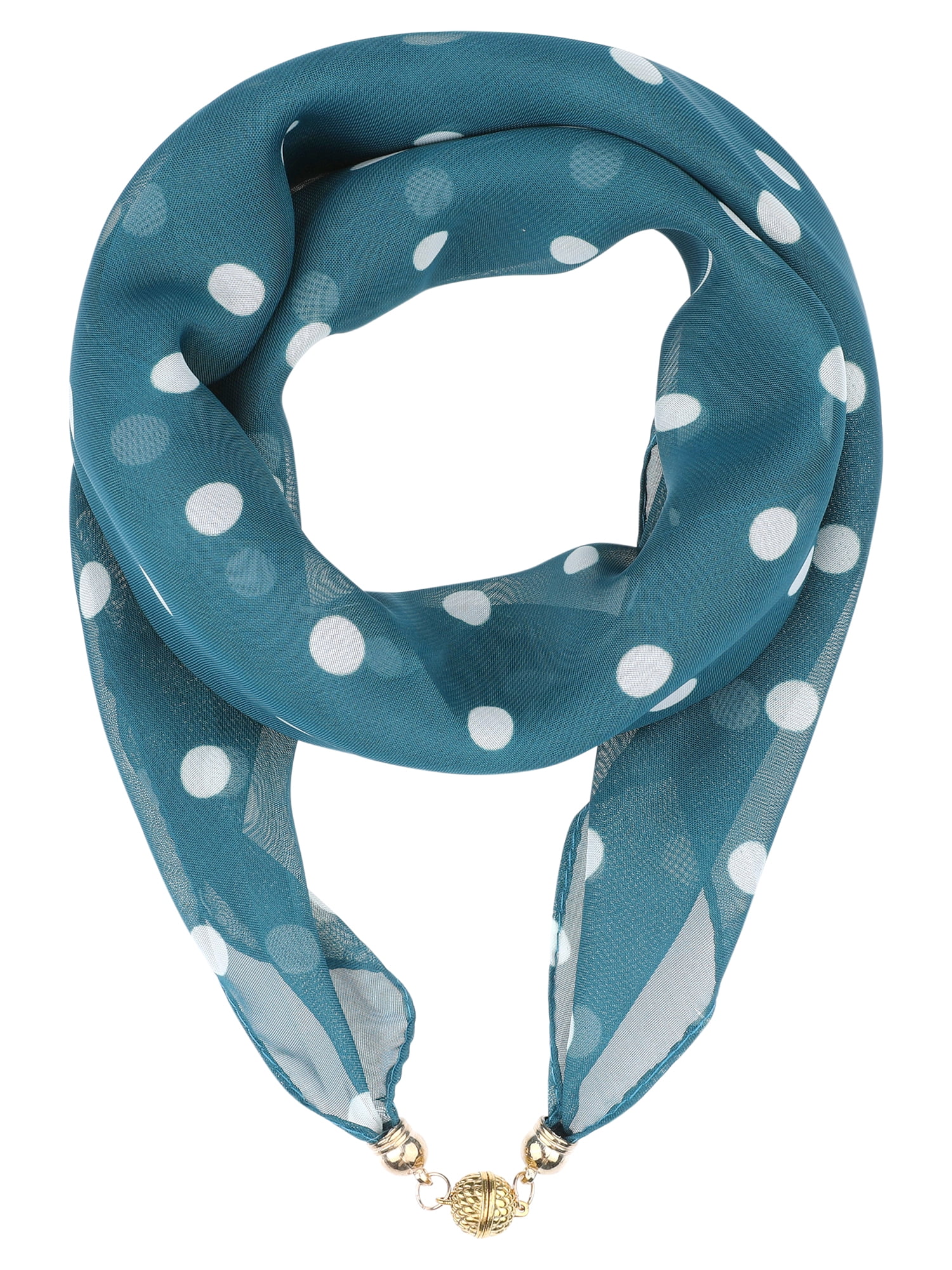 INSPIRE CHIC Women's 1950s Polka Dots Chiffon Square Scarf, Retro ...